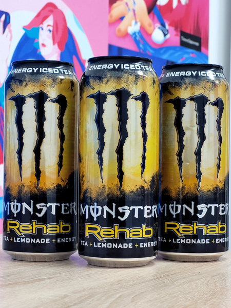 Энергетический напиток Monster Rehab Iced Tea Lemonade / Монстер ...