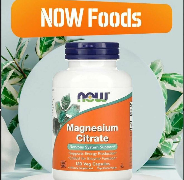 Цитрат магния NOW Magnesium Citrate 400 мг 120 шт - купить с доставкой ...