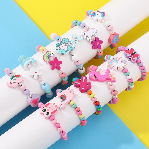 Красочные браслеты для девочек, набор12 штук купить на OZON по низкой ...