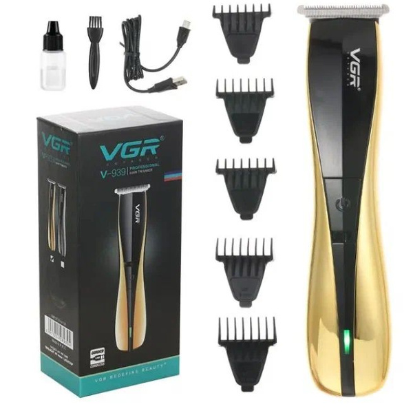 VGR Машинка для стрижки VGR V-939, золотой купить на OZON по низкой цене (1454077064)