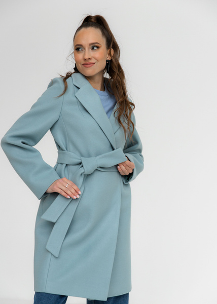 Пальто Fancy Code Демисезон размер 52 цвет светло зеленый Драп купить по выгодной цене в