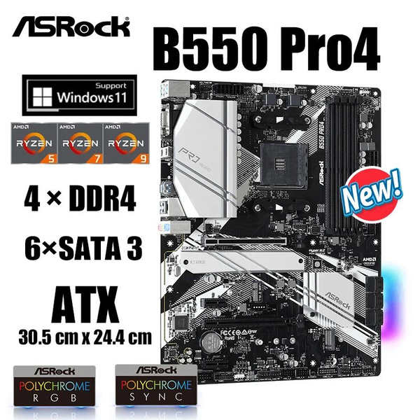 Материнская плата ASRock B550 Pro4 купить по низкой цене с доставкой и ...