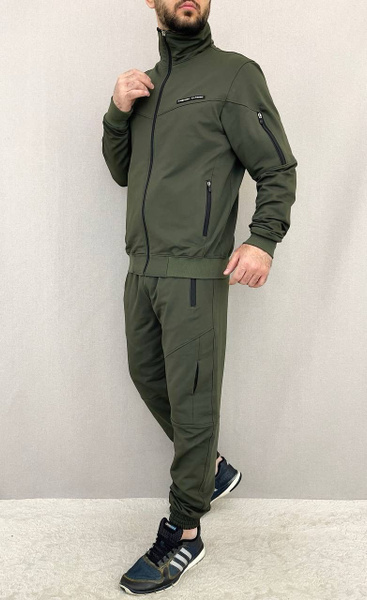 Костюм спортивный Мужской BENTIN FASHION Домашний хаки, размер 52 ...
