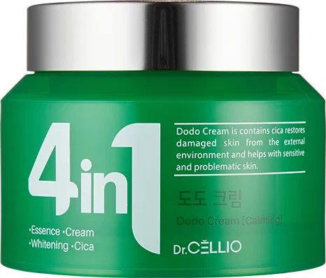 Dr.CELLIO Успокаивающий крем с центеллой азиатской G50 4 In 1 Dodo Cica ...
