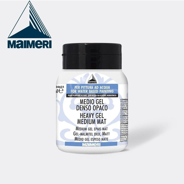 Медиум-гель тяжелый матовый Maimeri "Heavy gel medium mat" 500мл, №631 ...