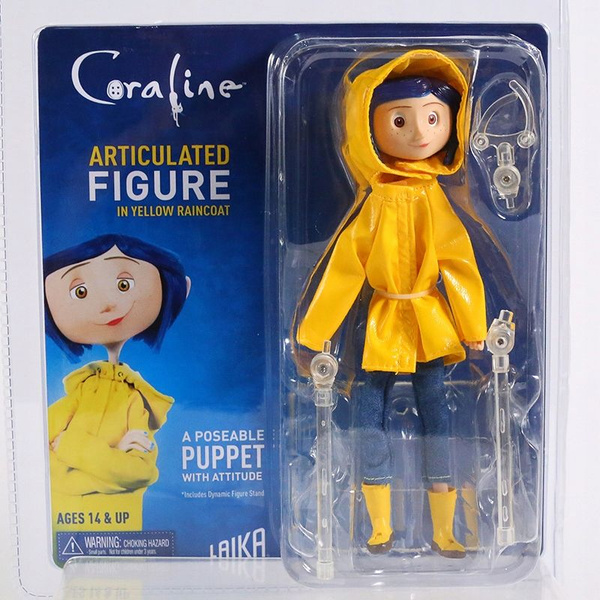 Фигурка Коралина в стране кошмаров / Coraline in Raincoat yellow (18см ...