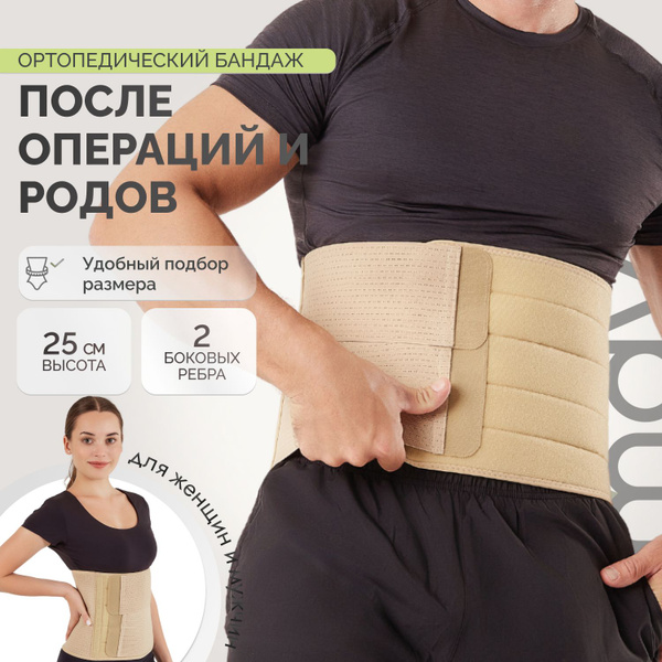 Бандаж послеоперационный для мужчин и женщин, абдоминальный пояс ...