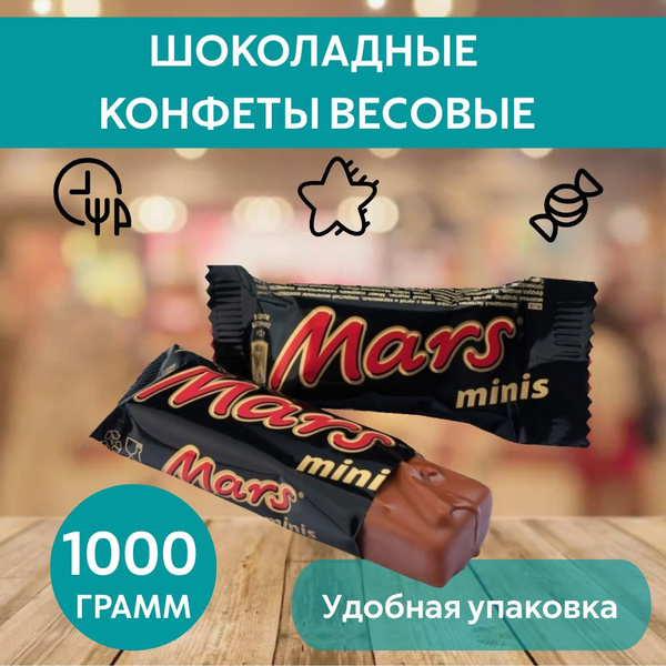Шоколадный батончик марс mars 1 кг - купить с доставкой по выгодным ...