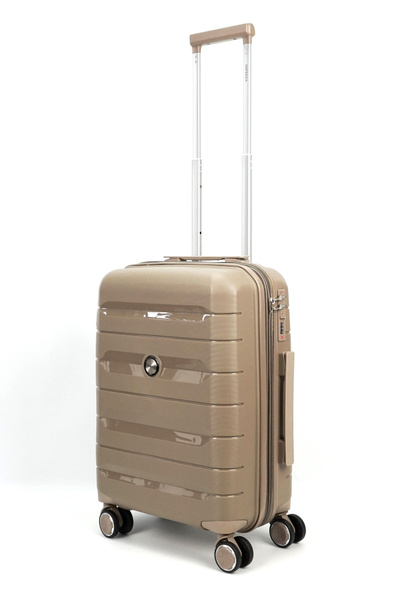 Чемодан Chemodan 360 маленький (ручная кладь) из полипропилена с расширением на 4-х колесах с ...