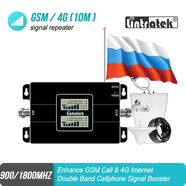 Lintratek Двухдиапазонный ретранслятор сотового сигнала 4G GSM ...