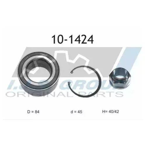 101424 I.J.S. GROUP Подшипник ступицы, комплект - купить по доступным ...