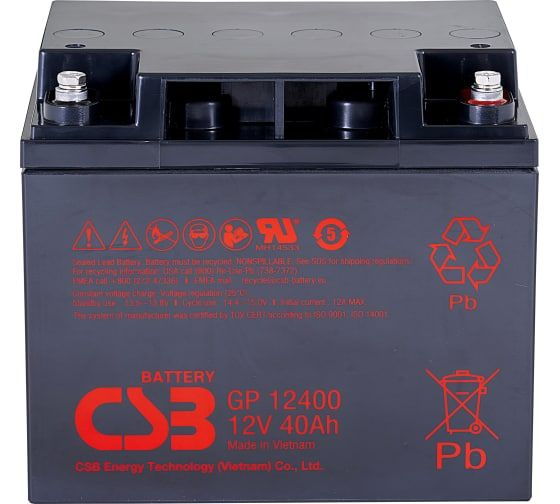 Аккумулятор CSB GP 12В 40Ач CSB GP12400 - купить с доставкой по ...