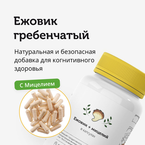 Ежовик гребенчатый, мицелий ежовика, ежевик гребенчатый, lions mane 60 ...