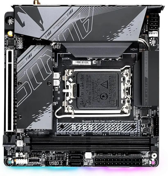 Характеристики Материнская плата B760I AORUS PRO, LGA 1700, Intel B760 ...