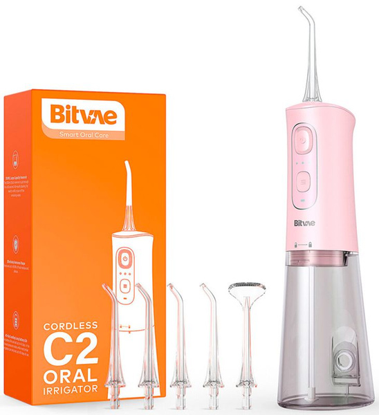 Портативный ирригатор Bitvae C2 Water Flosser, 6 насадок, C2, GLOBAL ...