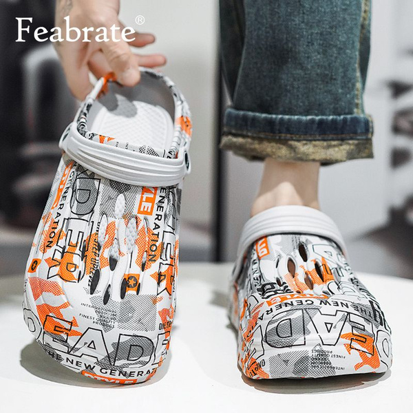 Сабо Мужской Feabrate EVA, размер 44 Закрытый нос, Толстая подошва Без каблука купить c ...