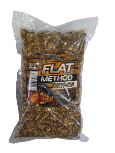 Прикормка "Zil Fish" Flat Method "Кукуруза" 500г - купить с доставкой по выгодным ценам в ...
