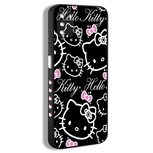 чехол для смартфона Подходит для xiaomi poco m3 Hello Kitty черно белый ...