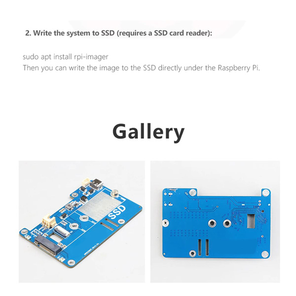 MPS2280P PCIE M2 NVME SSD HAT+SSDPI5 радиатор для Raspberry Pi 5 купить ...