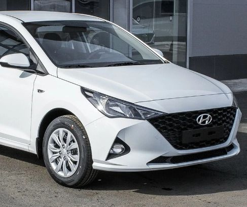 Бампер передний Hyundai Solaris 2 Хендай Солярис 2021 SAW - БЕЛЫЙ ...