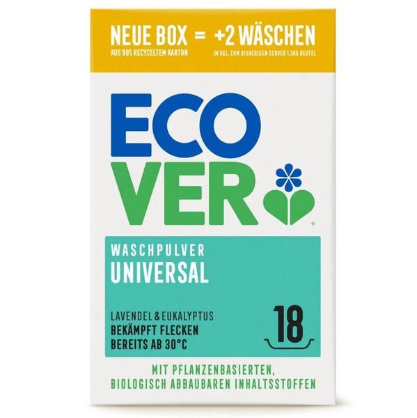 Ecover Стиральный порошок 1350 г 18 стирок Для белых тканей, Для детского белья - купить с ...