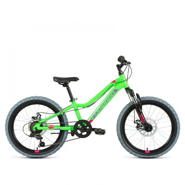 Велосипед Forward Twister 20 2.0 D 2024 Зеленый/Фиолетовый (Дюйм:20 ...