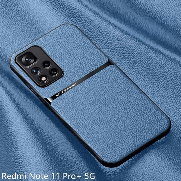 Текстура Кожа чехол для Xiaomi Redmi Note 11 Pro+ 5G Магнитное ...