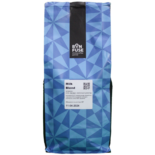 Кофе в зернах Bonfuse Milk Blend, 1 кг - купить с доставкой по выгодным ценам в интернет ...