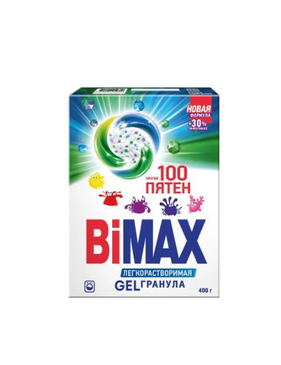 BiMAX Стиральный порошок 400 г Для белых тканей, Для деликатных тканей - купить с доставкой по ...