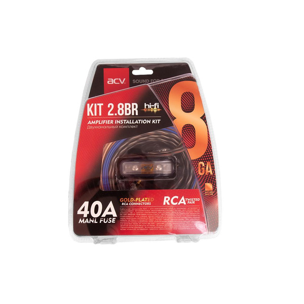 Комплект для подключения 2-х канального усилителя ACV KIT 2.8BR - купить с доставкой по выгодным ...