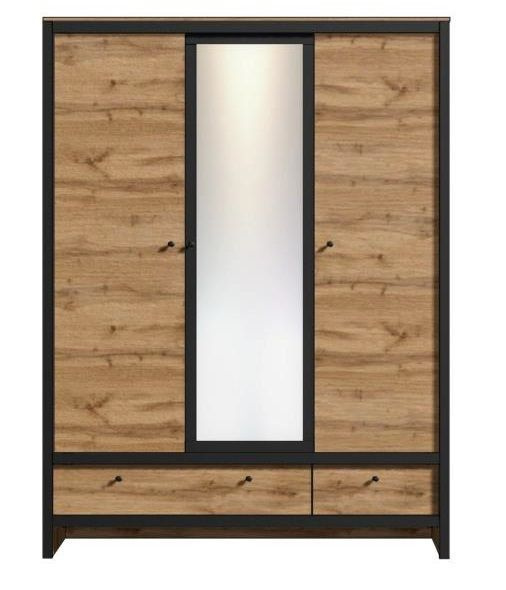 Шкаф распашной БРВ МЕБЕЛЬ Лофт SZF3D2S, 165.5x61x220.5 см - купить по выгодной цене в интернет ...