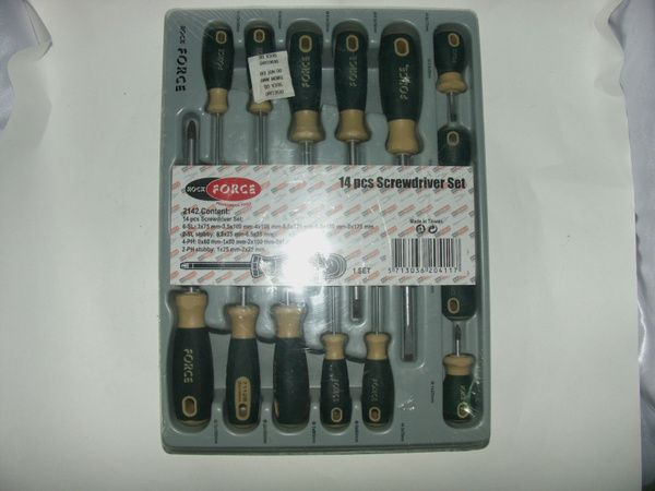 Набор Отверток 14пр.(Крестовые и Шлицевые)(60-150мм) в лотке RockForce - купить в интернет ...