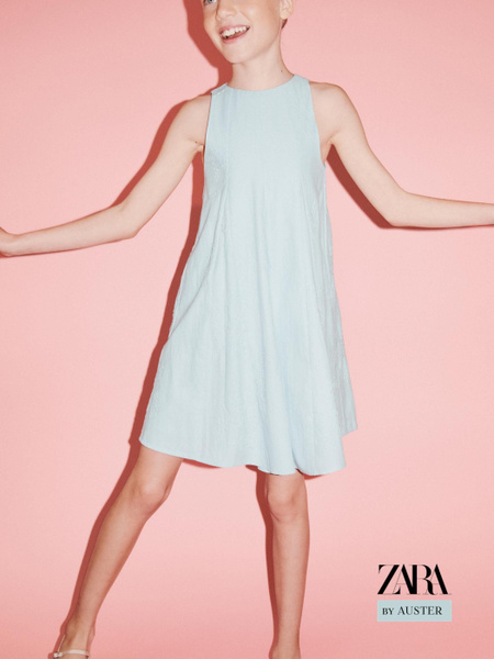 Платье детское ZARA EMBROIDERED DRESS, 116, Девочки, На любой сезон, размер 116, материал Хлопок ...