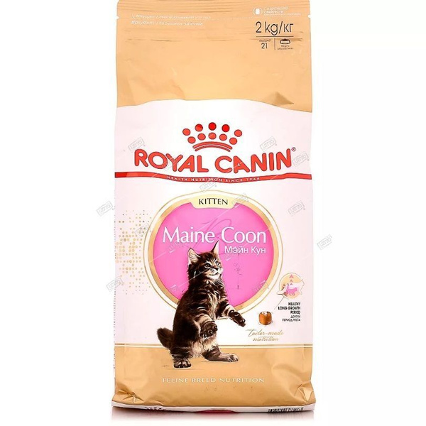 ROYAL CANIN Maine Coon Kitten корм для котят 2кг - в заказе 1 штука ...