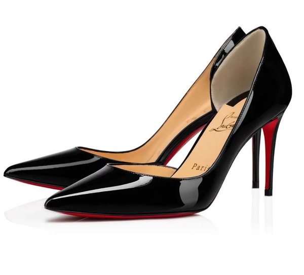 Туфли Женский Christian Louboutin Кожа размер 40 Рюмка R средняя с открытыми боками Австрия