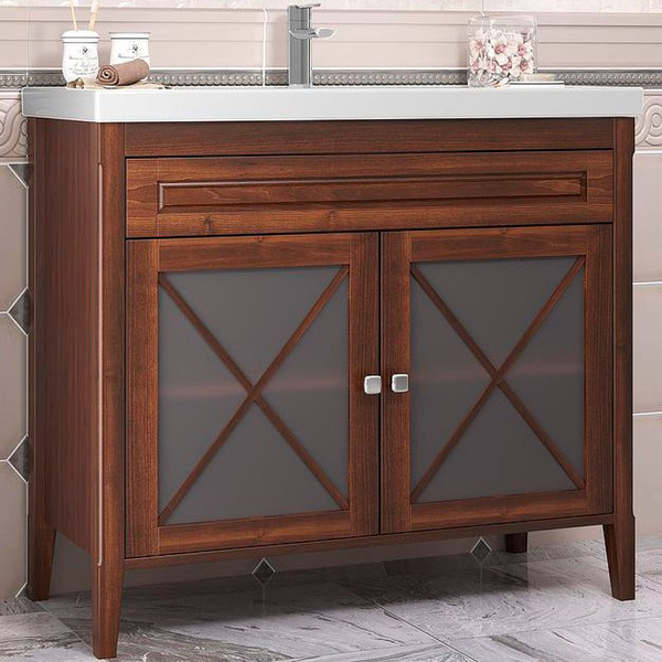 Тумба под раковину Opadiris Палермо 100 00-00006723 Светлый орех - купить с доставкой по ...