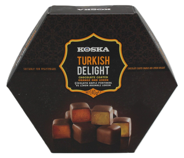 Koska Turkish Delight Chocolate Coated Orange and Lemon Рахат-лукум с ...
