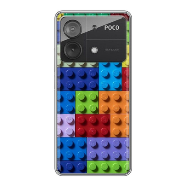 Дизайнерский силиконовый чехол для Xiaomi Poco X6 Neo Лего обои ...