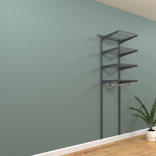 Гардеробная система ПРАКТИК HOME gsp.200.4.1_55, Металл, 47.5x55x200 см - купить по выгодной ...