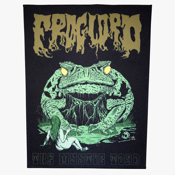 Нашивка большая на спину Froglord "The Mystic Toad" сублимационная ...