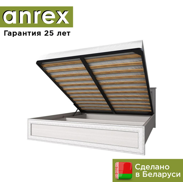 Кровать Anrex Тиффани 180 с подъемным механизмом вудлайн кремовый купить на OZON по низкой цене ...