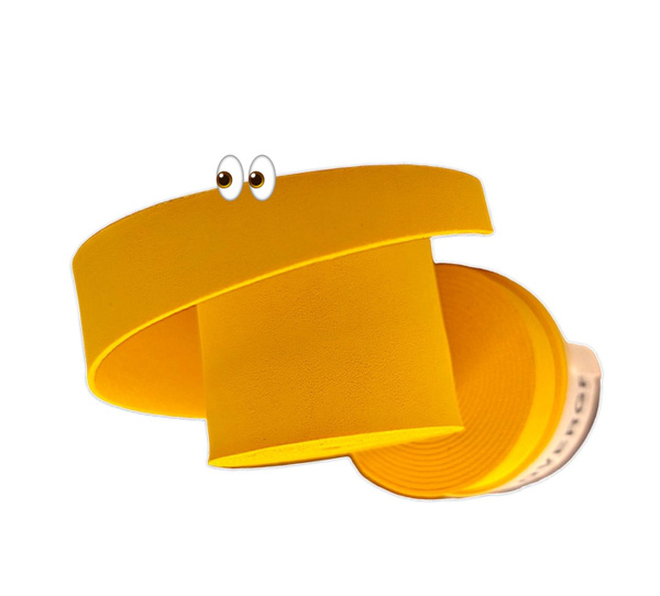 Солнечная намотка на теннисную ракетку Желтая 2 шт. Овергрип ...