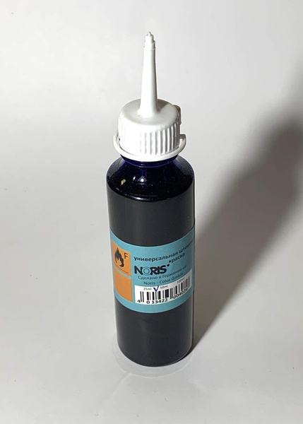 Краска СПИРТОВАЯ для полиэтилена NORIS 196, цвет ЧЕРНЫЙ, упаковка ПЭТ ...