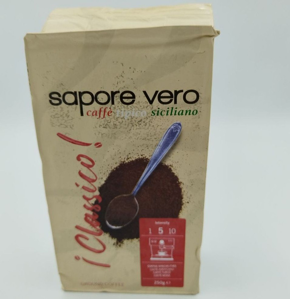 Кофе молотый SAPORE VERO Classico 250 гр. - купить с доставкой по ...