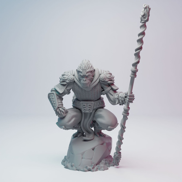 Миниатюра "Король обезьян" (Monkey King) ДнД DnD Pathfinder НРИ высота ...