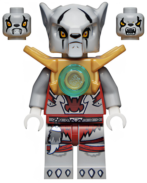 Минифигурка Lego Legends of Chima Worriz - Pearl Gold Armor loc052 U ...