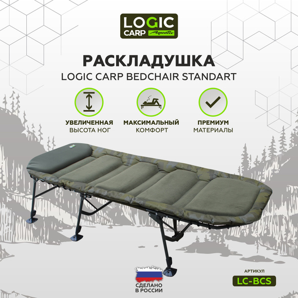 Раскладушка с матрасом Logic Carp BEDCHAIR standart для палатки купить ...