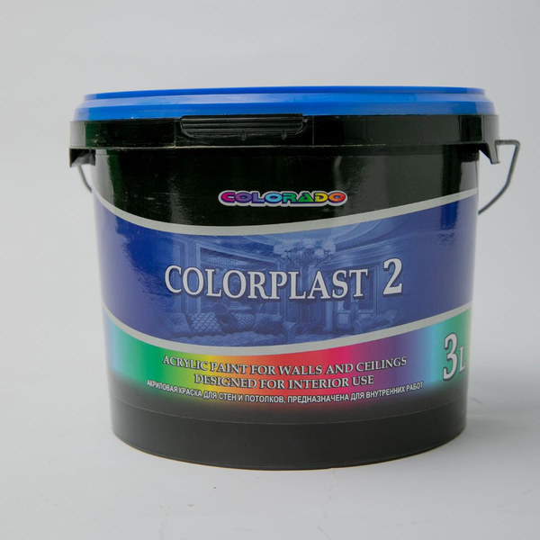 Краска COLORNET COL2 Быстросохнущая, Гладкая, Акриловая, Водно-дисперсионная, Матовое покрытие ...