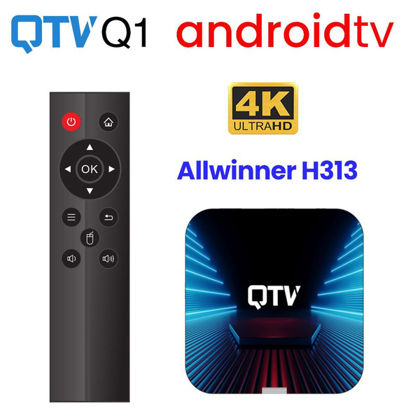 Медиаплеер Vontar QTV Q1 Yichen E-commerce, HDMI, 3.5 мм, RJ-45 Ethernet, USB, черный, Android ...