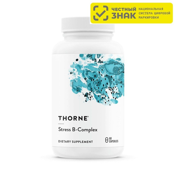 Thorne Research, Stress B-complex, Витамины группы B, комплекс ...